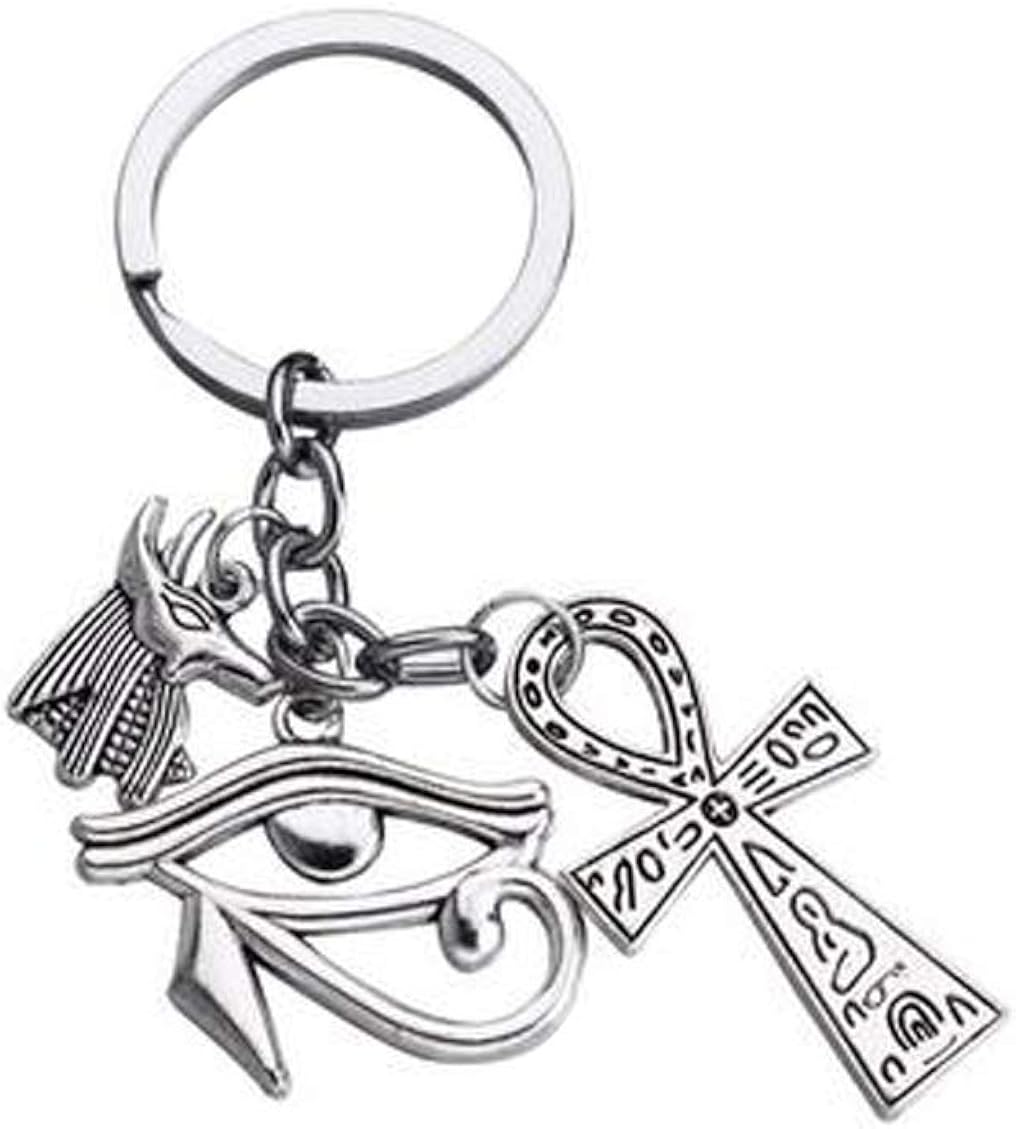 Amazon.com: pengpengwaimao Egypt Keyring, Travel Key Chains, Egyptian ...