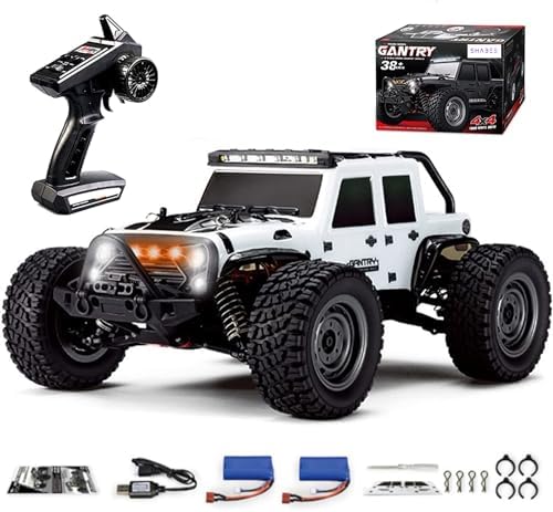 ShaBee 38+ Km/h High Speed, 1:16 Scale Remote Control Car, 4WD All Terrain Monster Truck 2.4 GHz ...