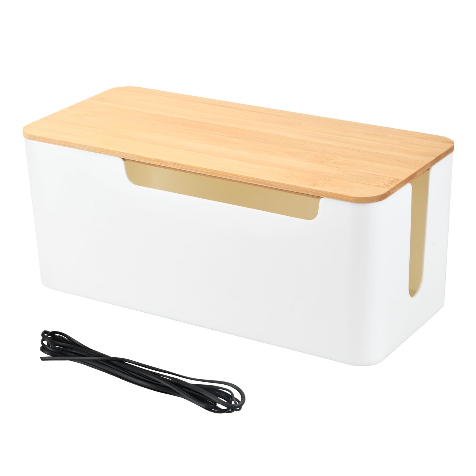 Cable Tidy Box, Large Cable Management, Plastic Cord Wire Organiser Box ...