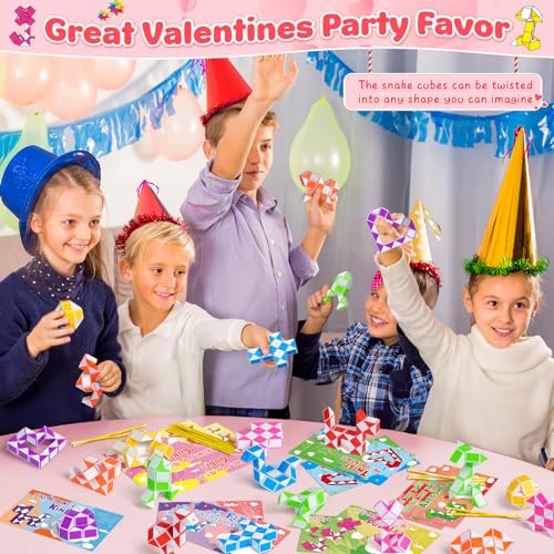 Snapklik.com : 28 Pack Valentine Cards For Kids Classroom, Mini Twist ...