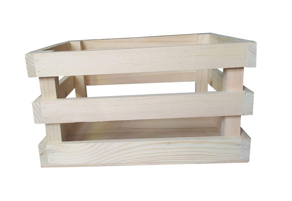 Ekta Product ® Fancy Wooden Slotted Rectangular Utility Storage Box ...