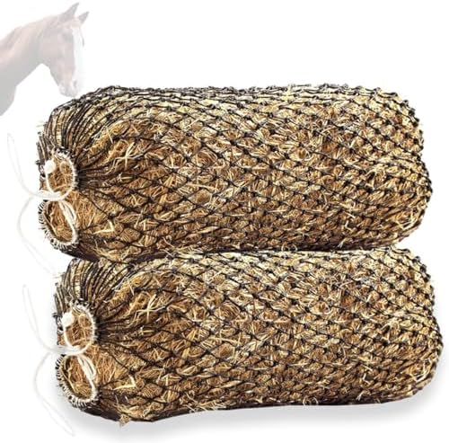 Amazon.com: Quaocens 2 PCS Slow Feed Hay Nets for Horses,Black 50 ...