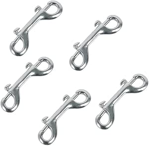 Amazon.com: Huture 5 Pack 3.5’’ Double Ended Bolt Snaps Hook Zinc Alloy ...