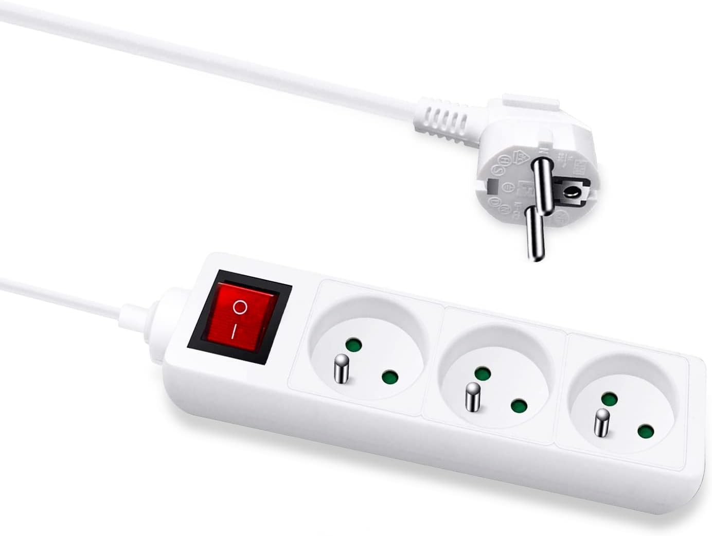 AURSTORE BASA Multiprise avec Interrupteur, rallonge multiprises ...