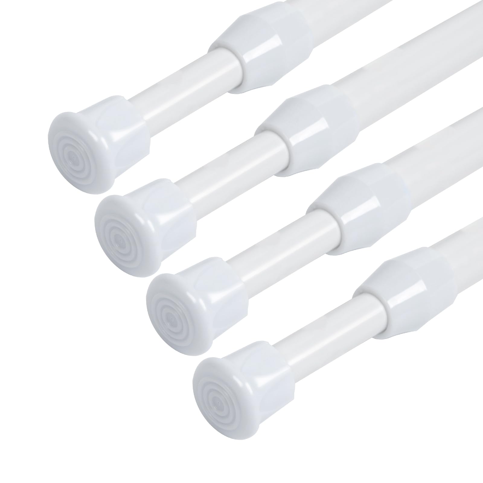 Amazon.com: Tension Rods, 4 Pack Adjustable Spring Steel Cupboard Bars 10-16 Inches Tension ...