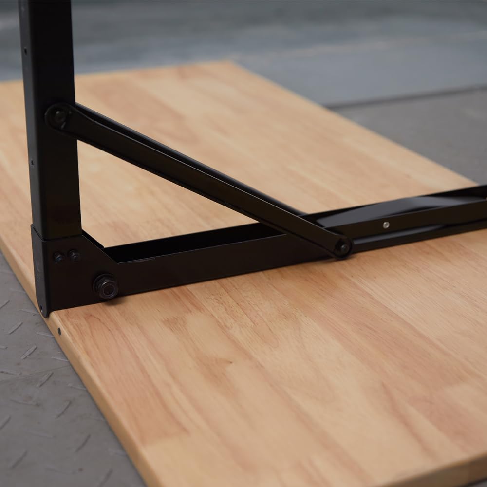 Snapklik.com : 48 Wall Mounted Workbench, Heavy Duty Adjustable Folding ...