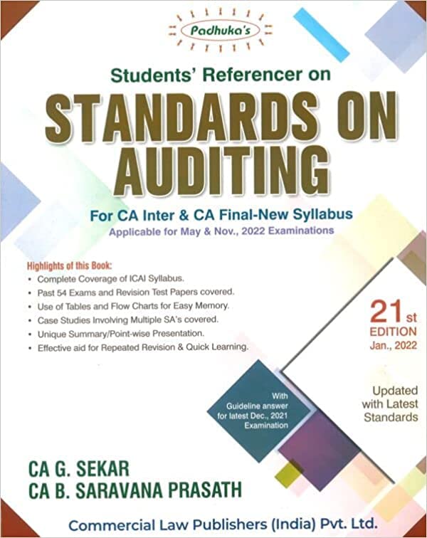 Buy STUDENTS REFERENCER ON STANDARDS ON AUDITING Book Online at Low ...