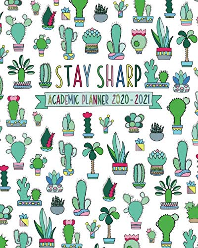 Stay Sharp, Academic Weekly Monthly Planner July 2020 - June 2021: Cute ...