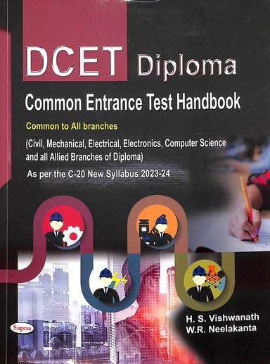Buy Dcet : Diploma Common Entrance Test Hand Book Common To All ...