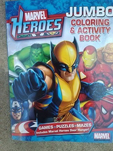 Marvel Heroes Jumbo Colouring & Activity Book (96 Pages ...