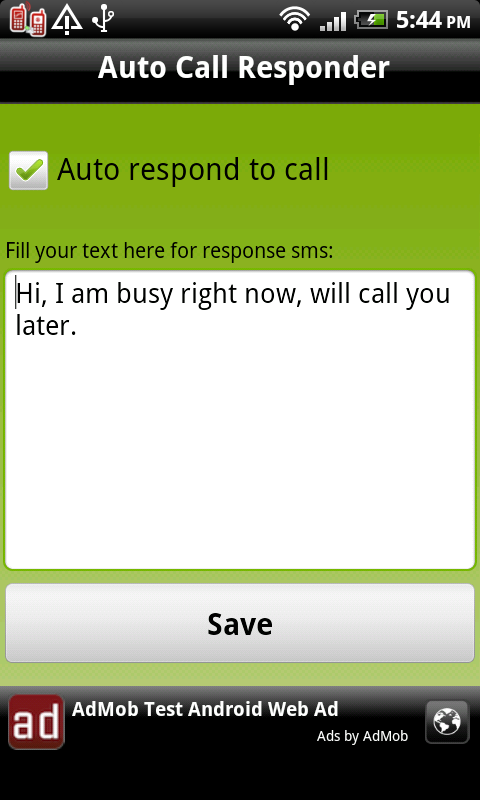 Auto Call Responder - App on Amazon Appstore