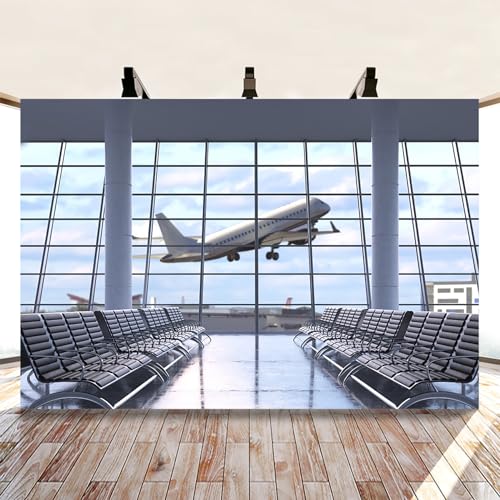 MIRRORANG 3x2m Airport Terminal Background for Photography Airport ...