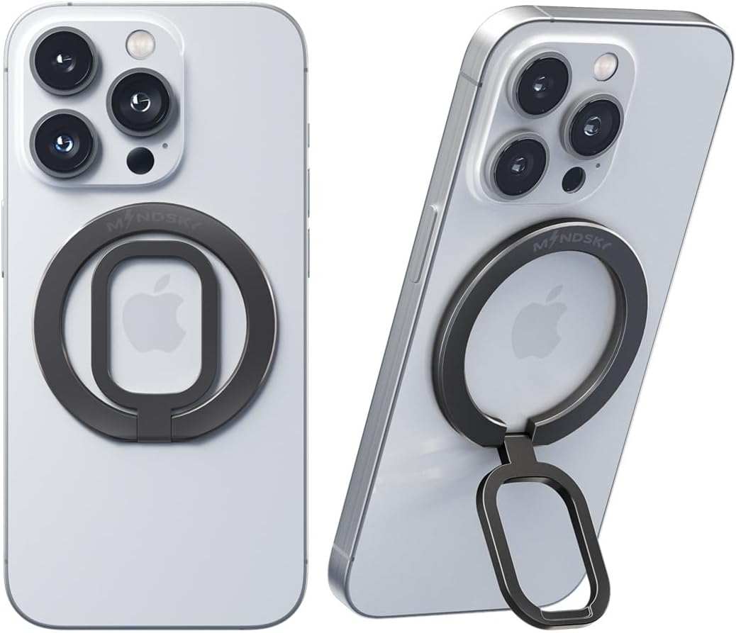 Amazon.com: metisinno Magnetic Phone Ring Stand Compatible with MagSafe ...