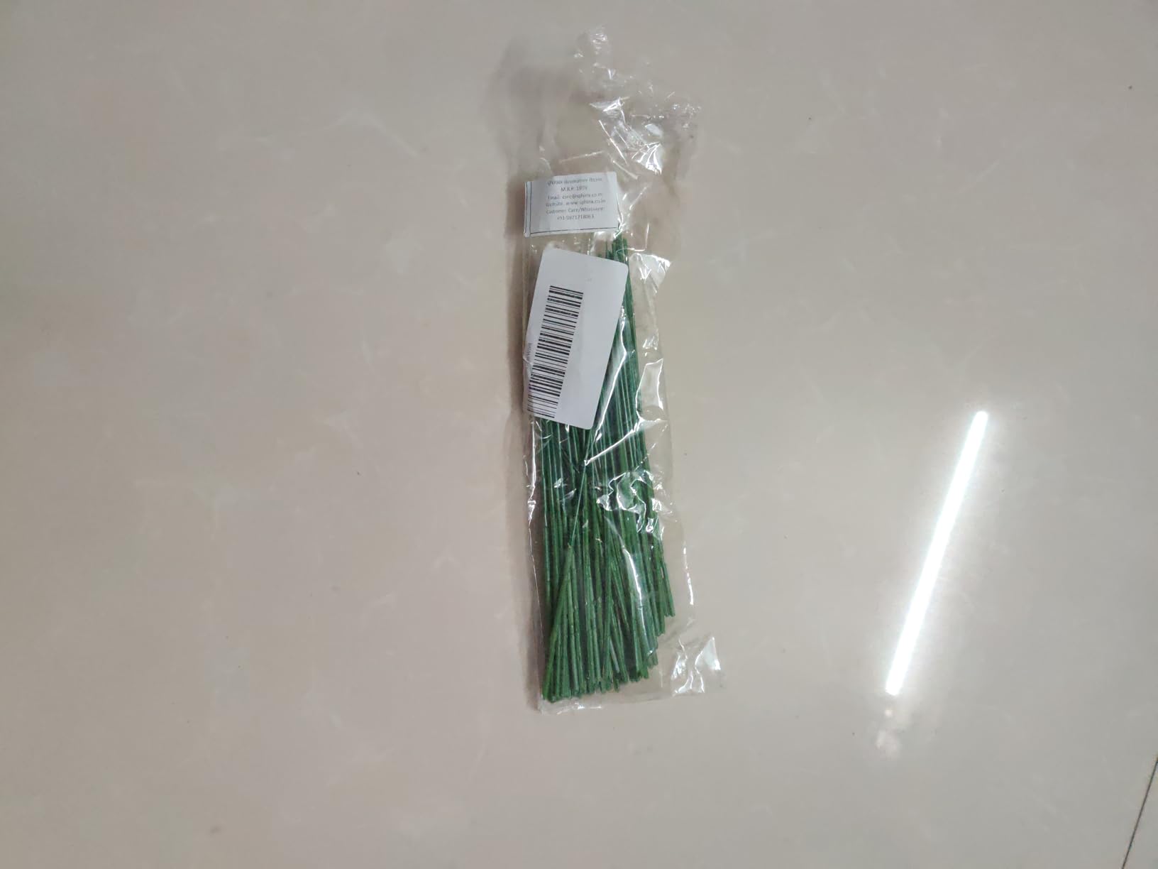 SPHINX D-I-Y flower making green coated stem wire Approx. 7 Inches/18 ...