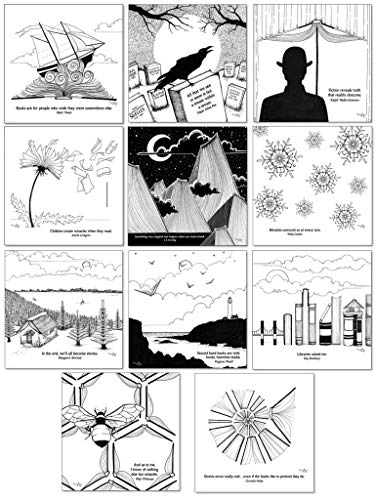 Amazon.com: Literary Book Quote Poster Set Featuring Margaret Atwood ...