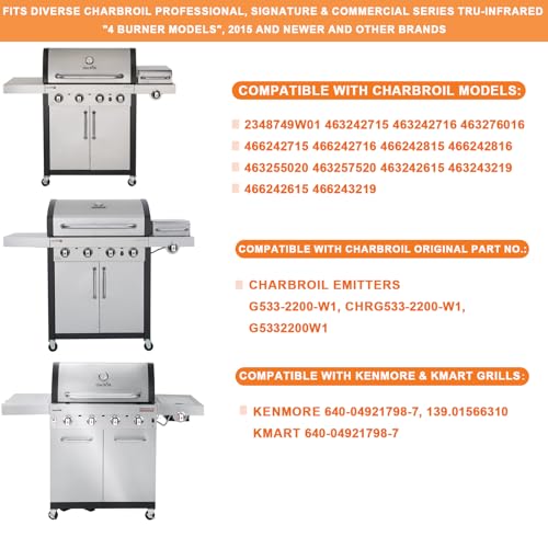 G533-2200-W1 17'' Infrared Emitter for Charbroil Grill Replacement ...