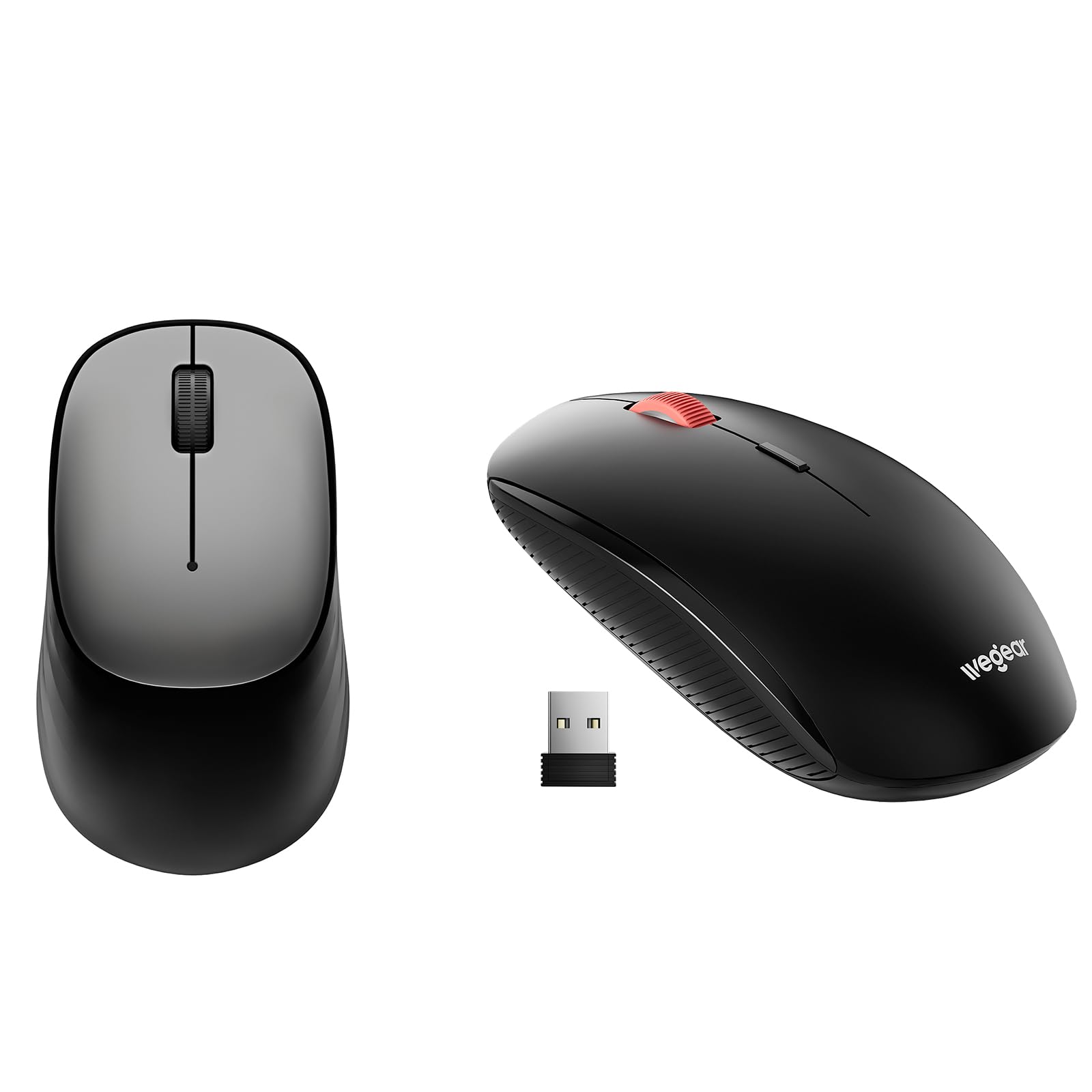 Amazon.com: wegear Wireless Bluetooth Mouse and Slim USB Mouse Wireless ...