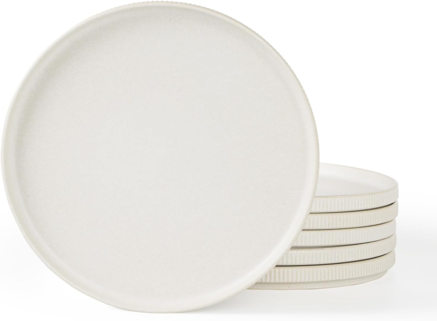 Amazon.com | famiware Star Salad Plates for 6, 8 inches Plate Set ...