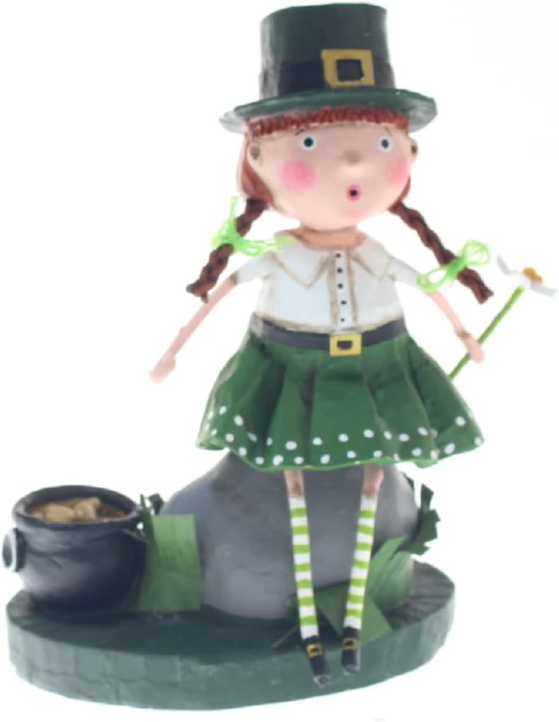 Amazon.com: Lori Mitchell 14494 Leprechaun Lady Figurine 6" H : Home ...