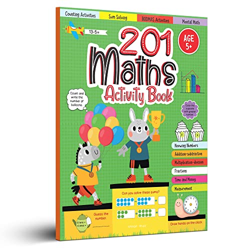 201 Maths Activity Book - Fun Activities and Math Exercises For ...