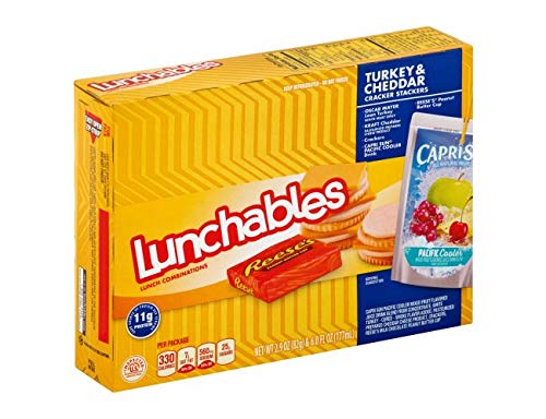 Amazon.com: Lunchable Turkey and Cheddar Cracker Stackers with Capri ...