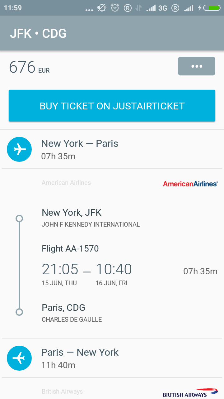 Aplicación Flight Tracker24 en Amazon Appstore