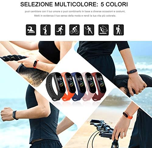 BANGTING 5 PCS Pasek Kompatybilny z Bransoletkami Xiaomi Mi Band 3/4 ...