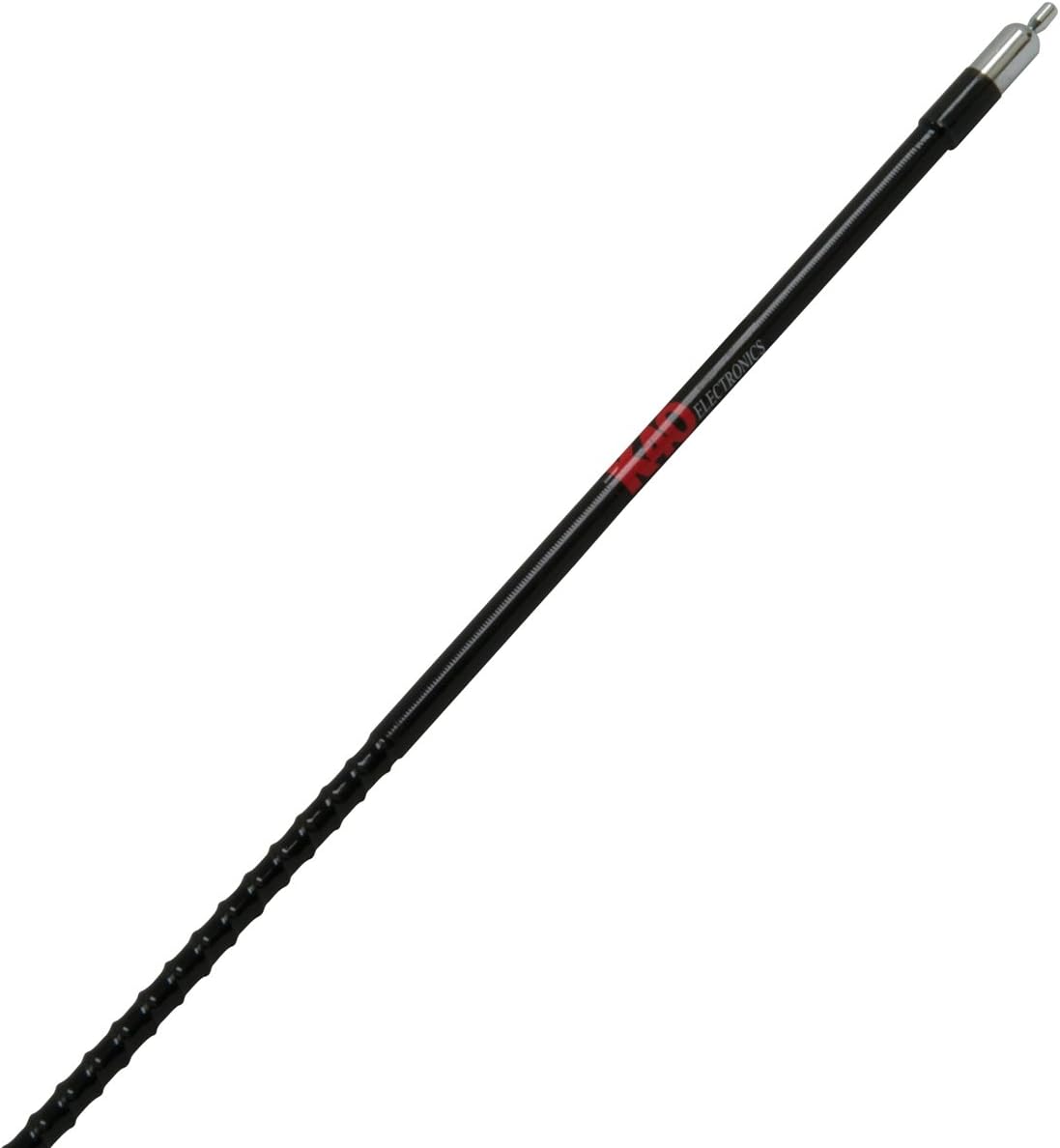 K40 SF-200K Black 2 Foot 500 Watt Superflex Tunable Fiberglass CB Whip ...