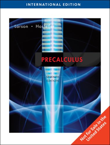 Precalculus: Larson, Ron: 9780495832270: Amazon.com: Books