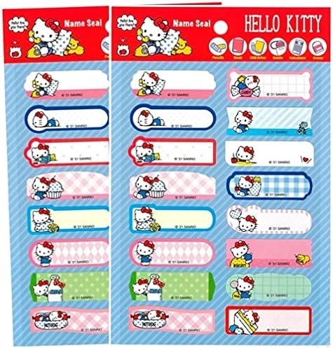 Amazon.com : KITTY's Officially Licensed Name Stickers for Labeling ...