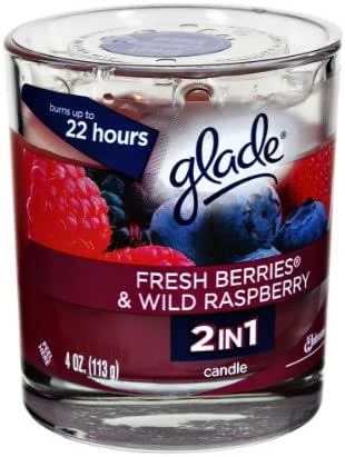 Amazon.com: Glade 2 in 1 Fresh Barries & Wild Raspberry Candle