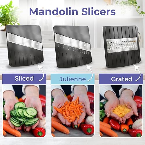 SharpSlice Pro Vegetable Chopper 6-in-1 Kitchen Mandoline Vegetable ...
