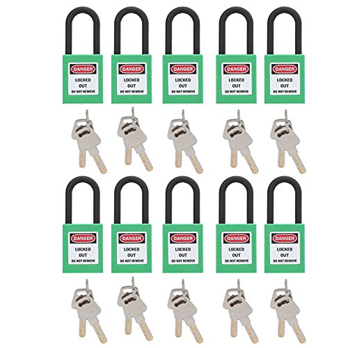 Lockout Tagout Locks 10Set Safety Padlock 2 Key Per Lock Engineering ...