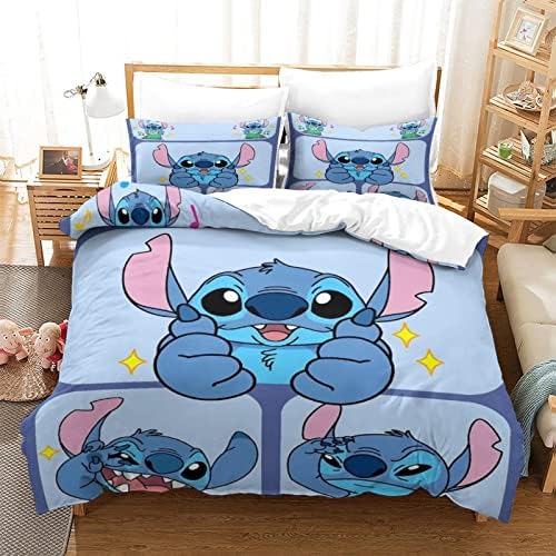 Lilo & Stitch Bedding Set 2Pcs Cartoon Theme Duvet Cover Set Festival ...