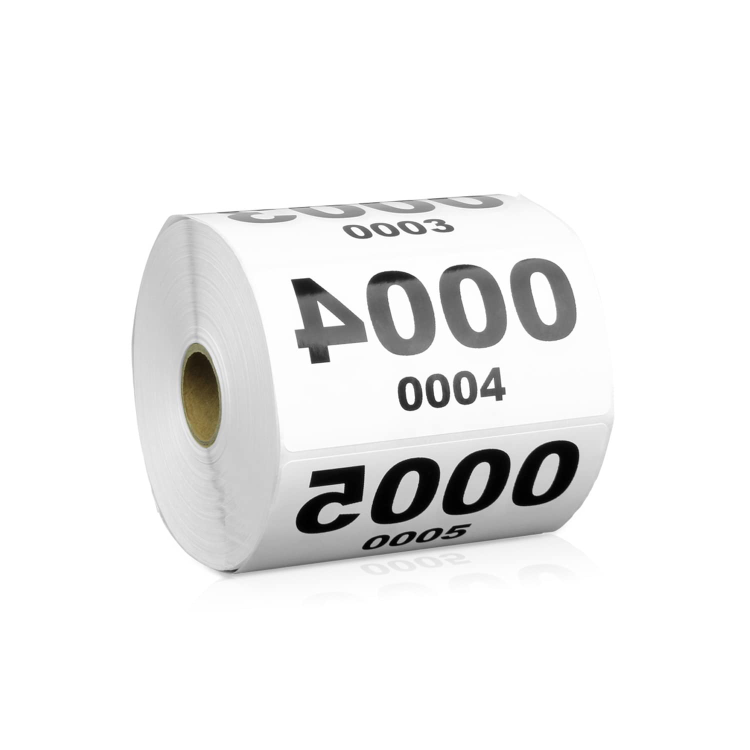 Amazon.com : 1000 Reverse Number Sticker Labels [0001-1000] - 2" x 4 ...