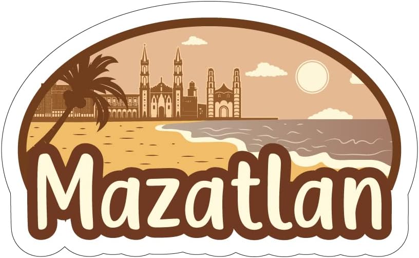 Amazon.com - Mazatlan, Mexico 3 inch Sticker, S587 (Waterproof Vinyl ...