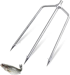 Amazon.com : Goture Fish Spear Frog Spear Barbed Stainless Steel Tine ...