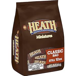 Amazon.com : HEATH Toffee Bar Miniatures, 12 Ounce : Grocery & Gourmet Food