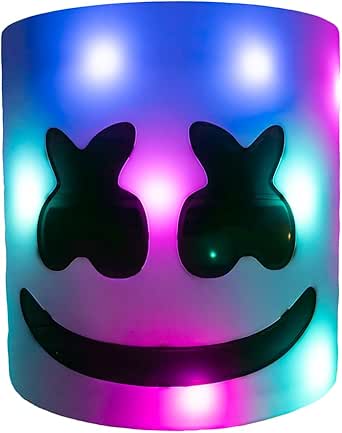 Amazon.com: Marshmello Light-up LED Fullmask, 3 Batteries AAA (included ...