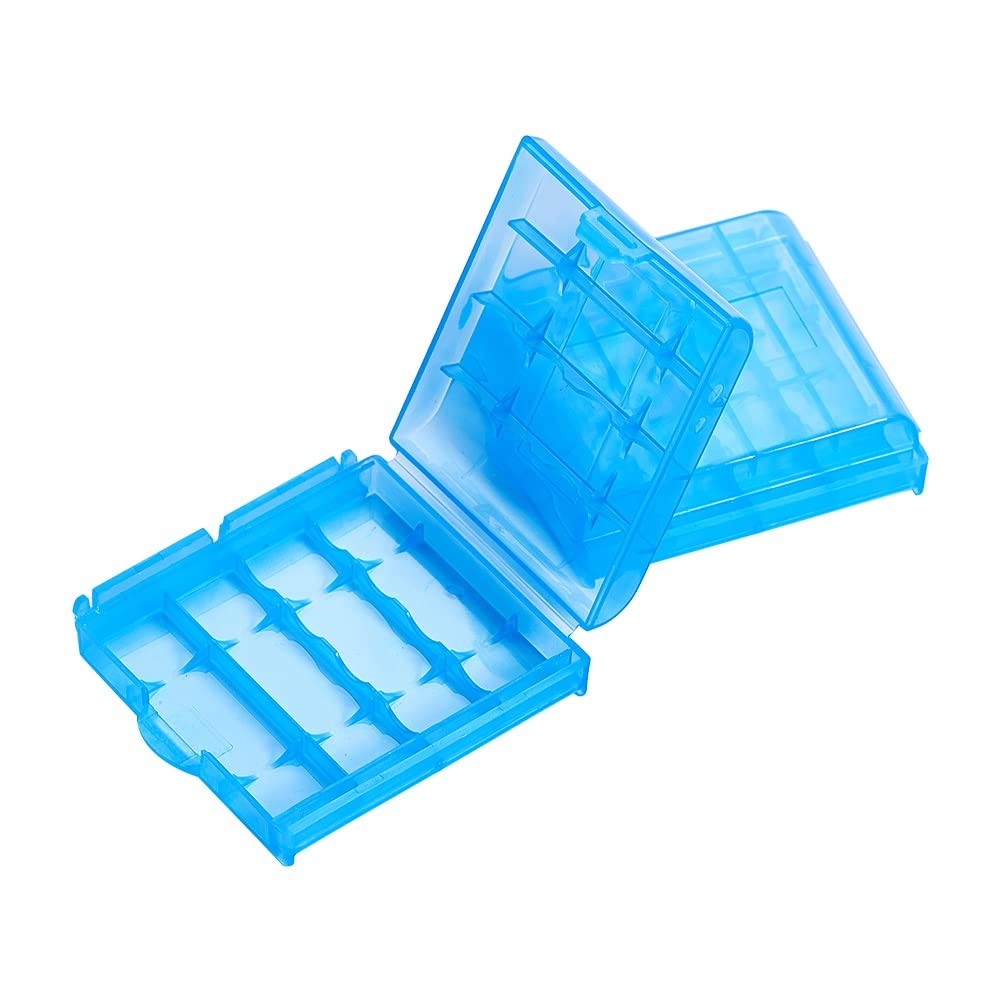 Amazon.com: Heyiarbeit 4 x AA/AAA Battery Storage Case Holder Organizer ...