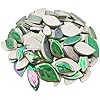 Amazon.com: 500g/1.1lb Leaf-Shaped Ceramic Mosaic Tiles,Ceramic Mosaic ...