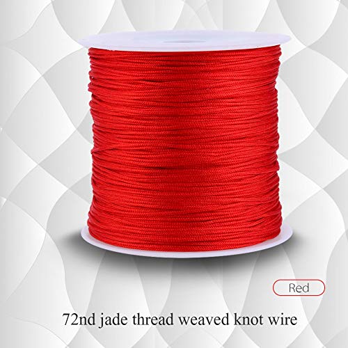 Cikonielf Satin Cord Crafts Nylon Chinese Knot Cord Rattail Macrame ...