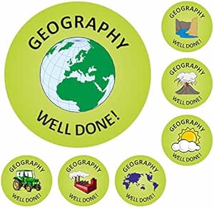 School Stickers Geography Well Done Stickers, GEOG-WD-BUMPER-AMZ ...
