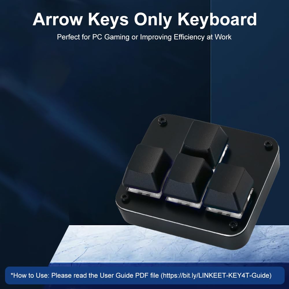 Snapklik.com : Arrow Keys Only Keyboard Mini WASD 4 Keys Macro Gaming ...