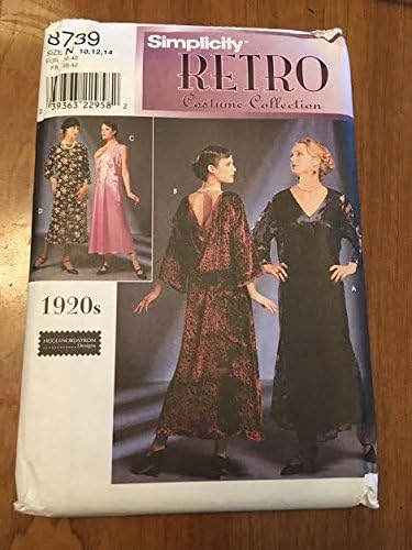 Amazon.com: Simplicity 8739 Sewing Pattern, Misses' Retro 1920s ...