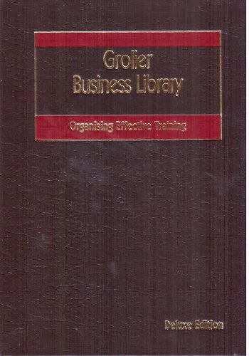 Buy Grolier Business Library : Organising Effective Training Book ...
