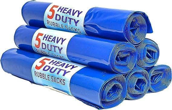 BLLU EYE Extra Strong Heavy Duty Blue Rubble Sacks | Builder Bags ...