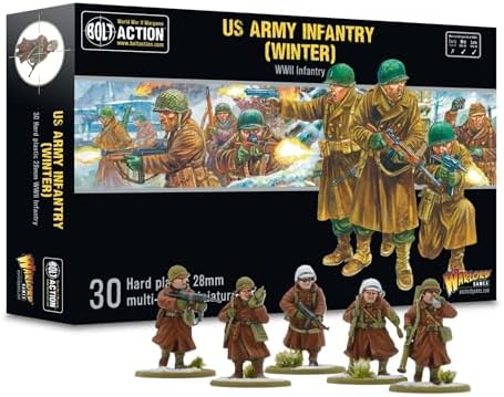 Amazon.com: Warlord Bolt Action Winter US Army Platoon Tabletop ...