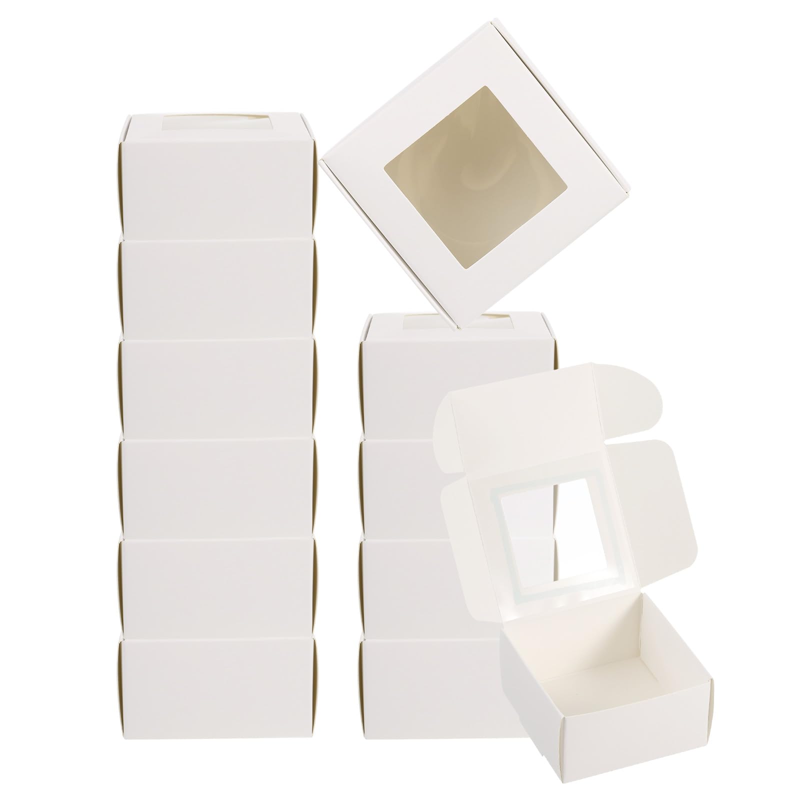Amazon.com: PATIKIL 3"x3"x1.5" Paper Soap Box with Window, 30 Pack ...
