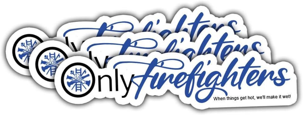 Amazon.com: 3Pcs Only Firefighters Sticker OnlyFirefighters Firefighter ...